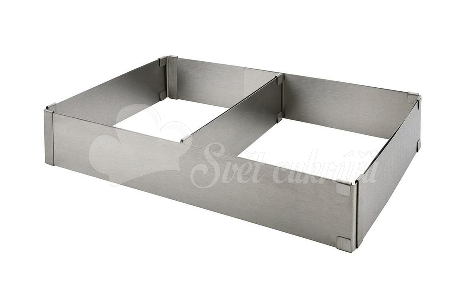 World of Confectioners - Adjustable sliding square mould for two bodies ...