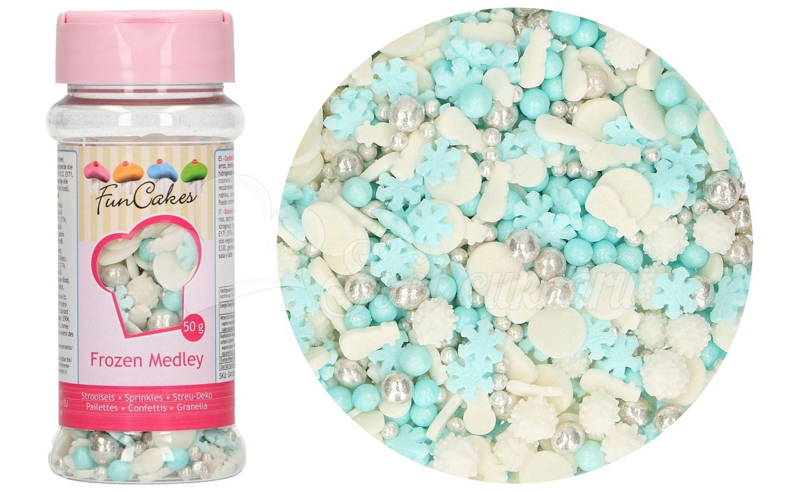 World of Confectioners - FunCakes Sprinkle Medley -Frozen- 50g ...