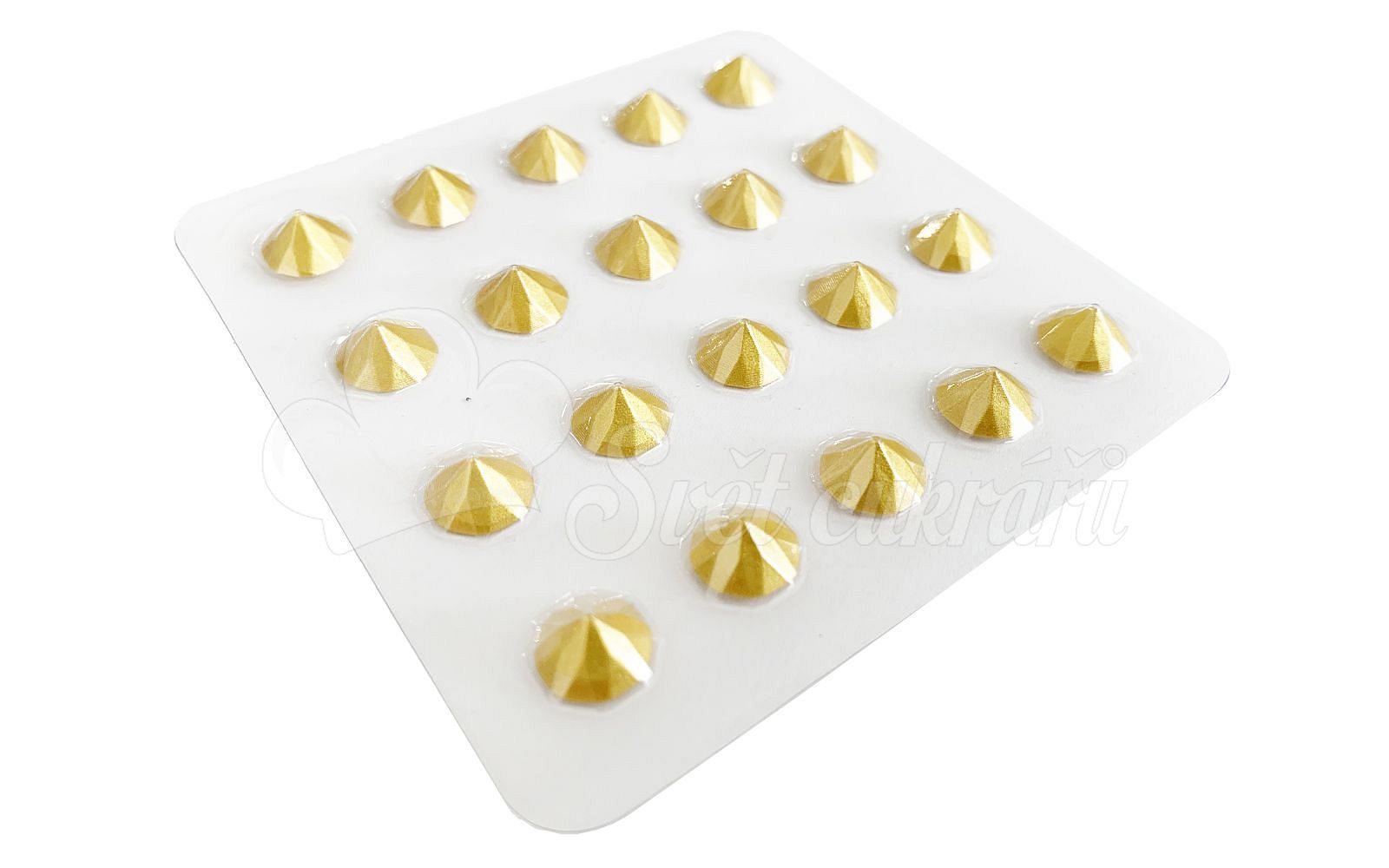 World of Confectioners - House of Cake Jelly Diamonds - Gold - pk/20 ...