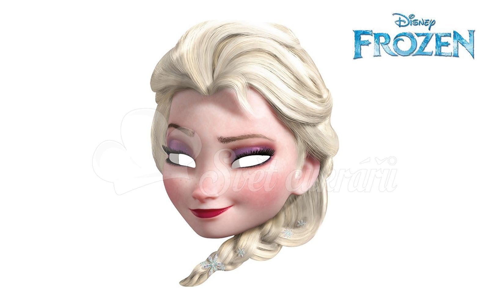 World of Confectioners - Paper mask Elsa from Frozen - Ice Kingdom ...