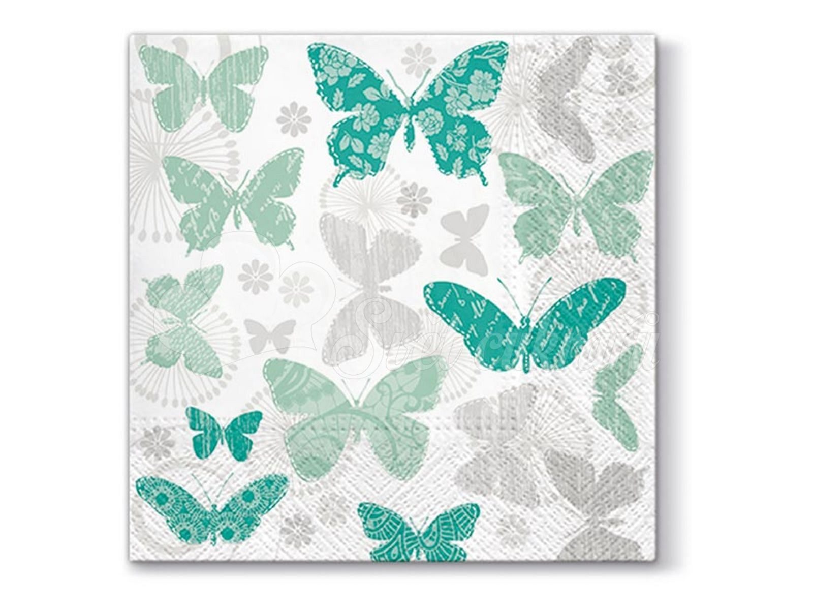 Ubrousky s motivem motýlů - 33x33 cm - 20 ks - MFP Paper - Party ...