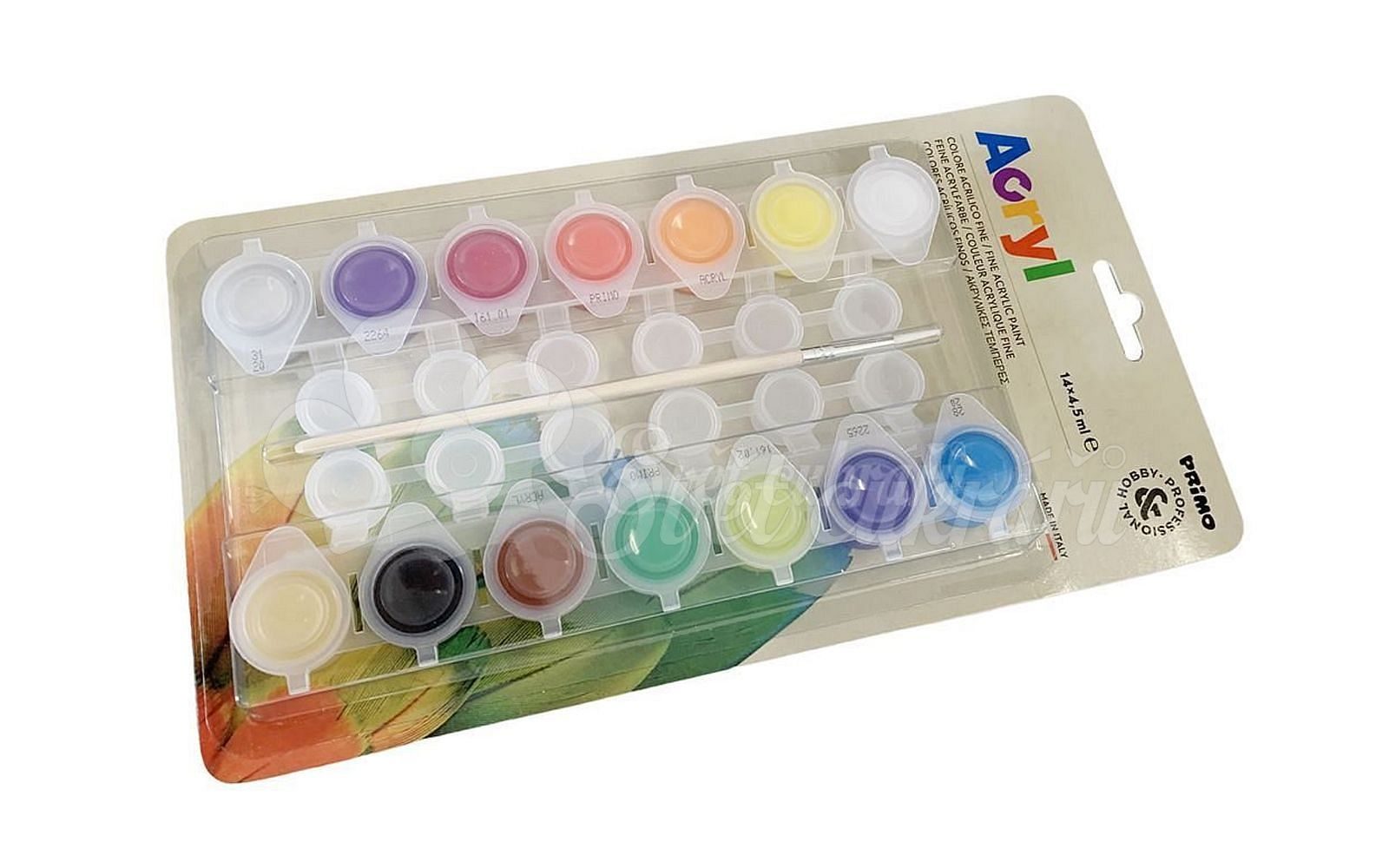 World of Confectioners - Set of 14 acrylic crayons + brush as a gift ...