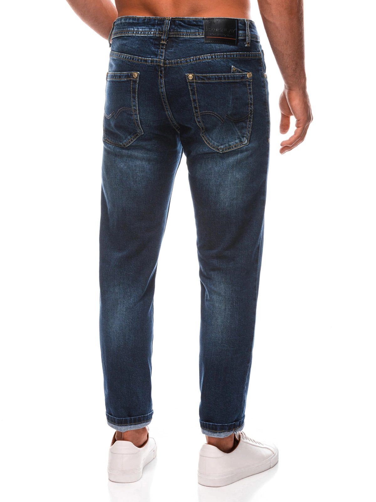 Moderné tmavo modré pánske rifle P1487 - Budchlap.sk