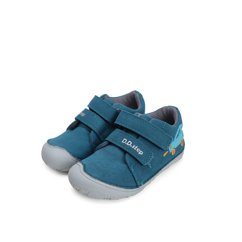 naBOSo – D.D.STEP C073-41900 PLÁTĚNÉ TENISKY Emerald | Dětské barefoot ...