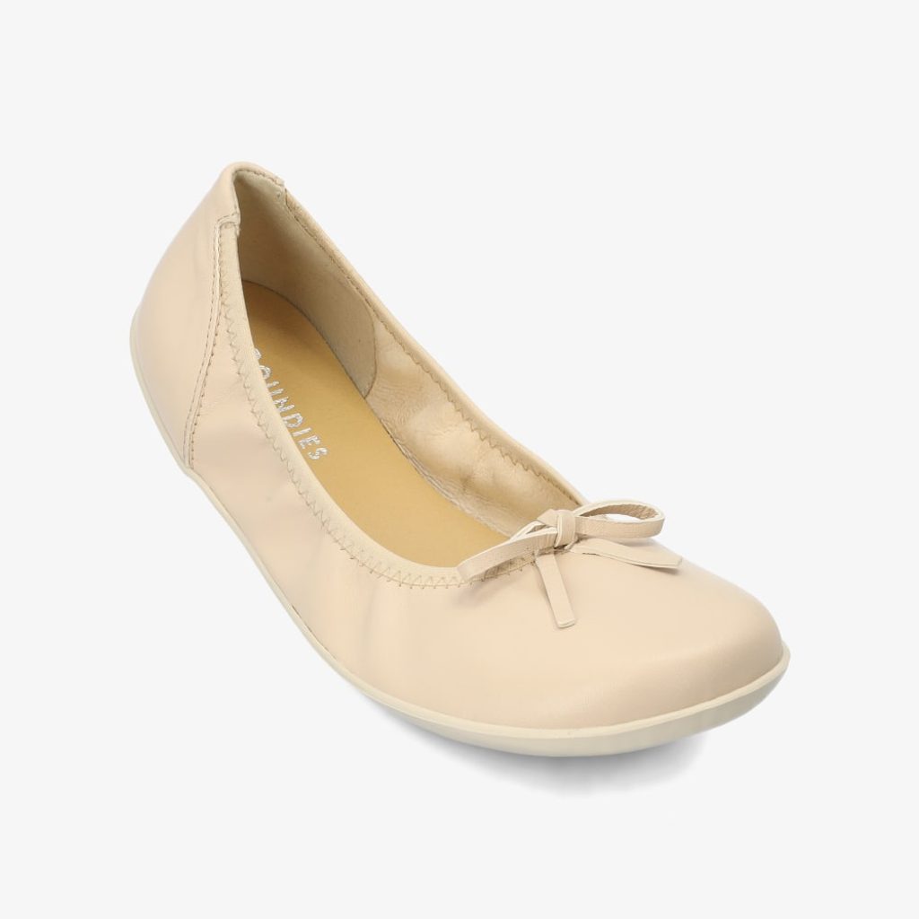 naBOSo – GROUNDIES Ruby WOMEN Light Beige | Dámské barefoot baleríny ...
