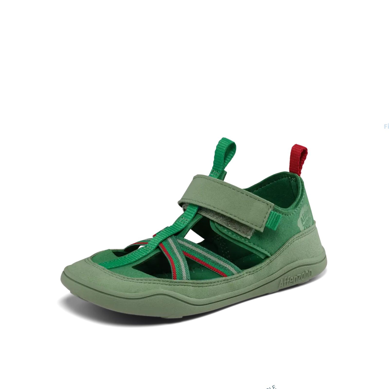 naBOSo – AFFENZAHN SANDAL VEGAN BREEZE FROG Green | Dětské barefoot ...