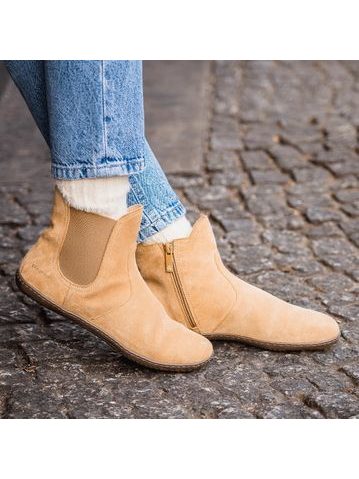 naBOSo – GROUNDIES SIENNA WOMEN Black | Dámské barefoot chelsea boty ...