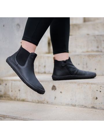 naBOSo – GROUNDIES SIENNA WOMEN Black | Dámské barefoot chelsea boty ...
