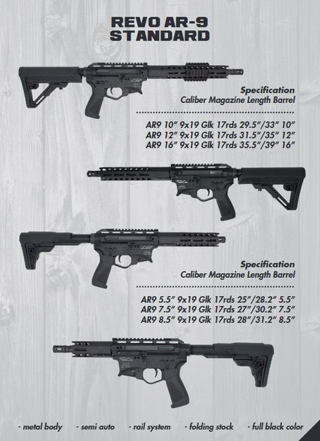 Revo Arms Carabine AR9 - REVO ARMS - Pušky samonabíjecí - Zbraně na ZP ...