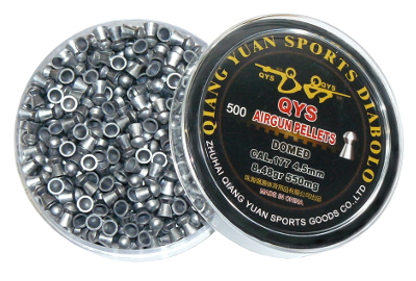 Diabolky QYS Domed 4,50mm 0,55g 500ks - QYS - Střelivo - - gun.cz