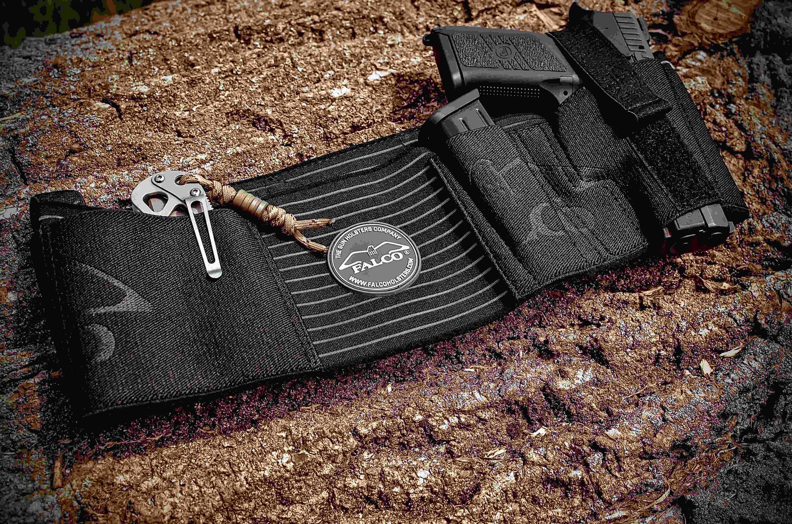 Poloprodyšný elastický pás pro skryté nošení Falco B102 L pravák ...