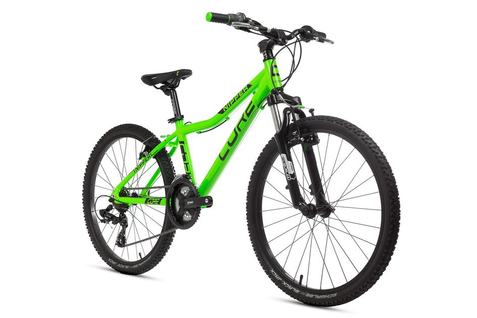 Dětské kolo 24" Al Nipper, 3x6s, s odpruženou vidlicí - reflexně zelený, 2023 | Core | Dětská 24 ...