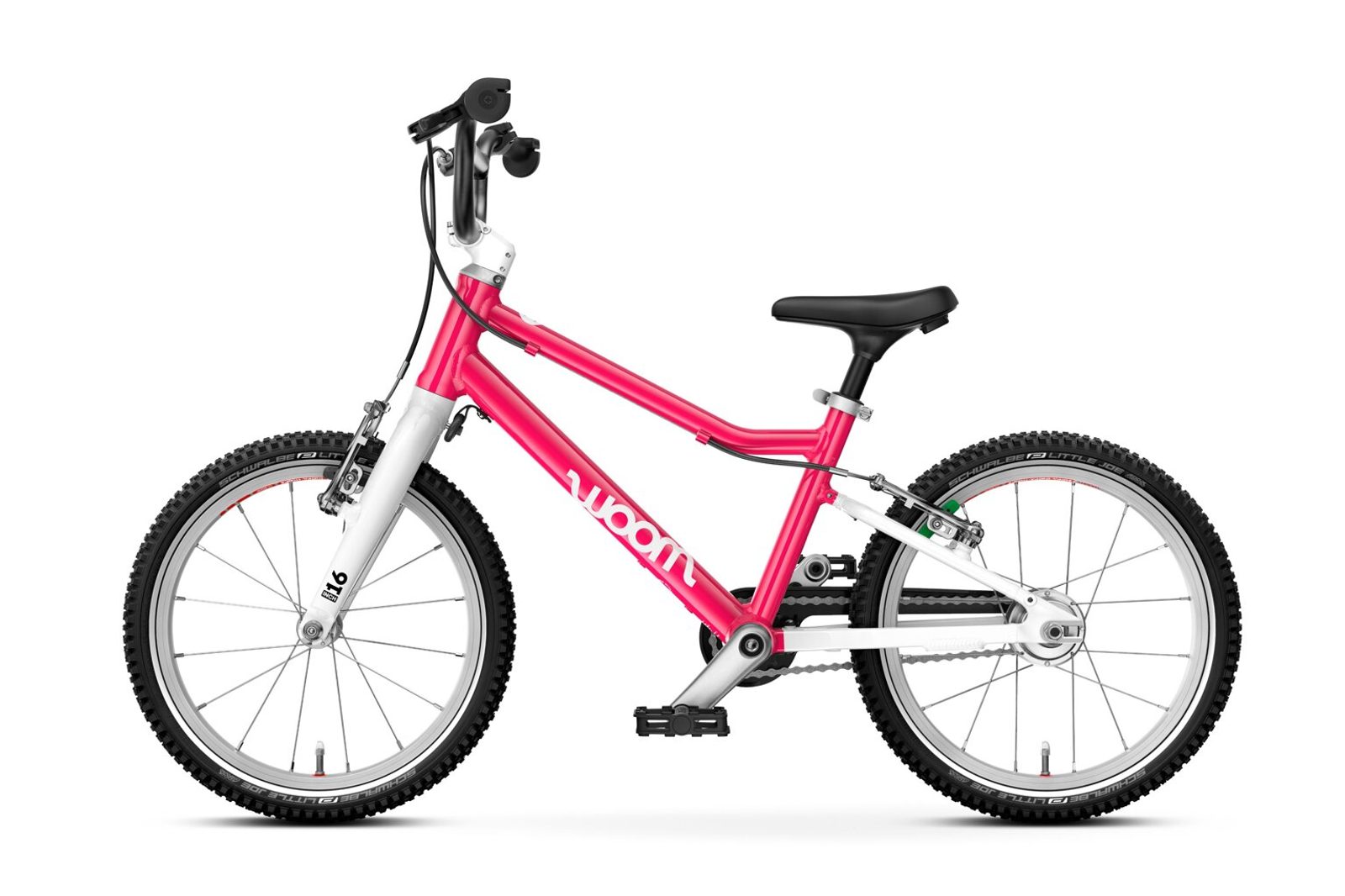 Dětské kolo Woom 3 GO 16" - Hot Pink (Růžová) 2025 | Woom | Dětská 16" kola, 4-6 let, 100 - 125 ...