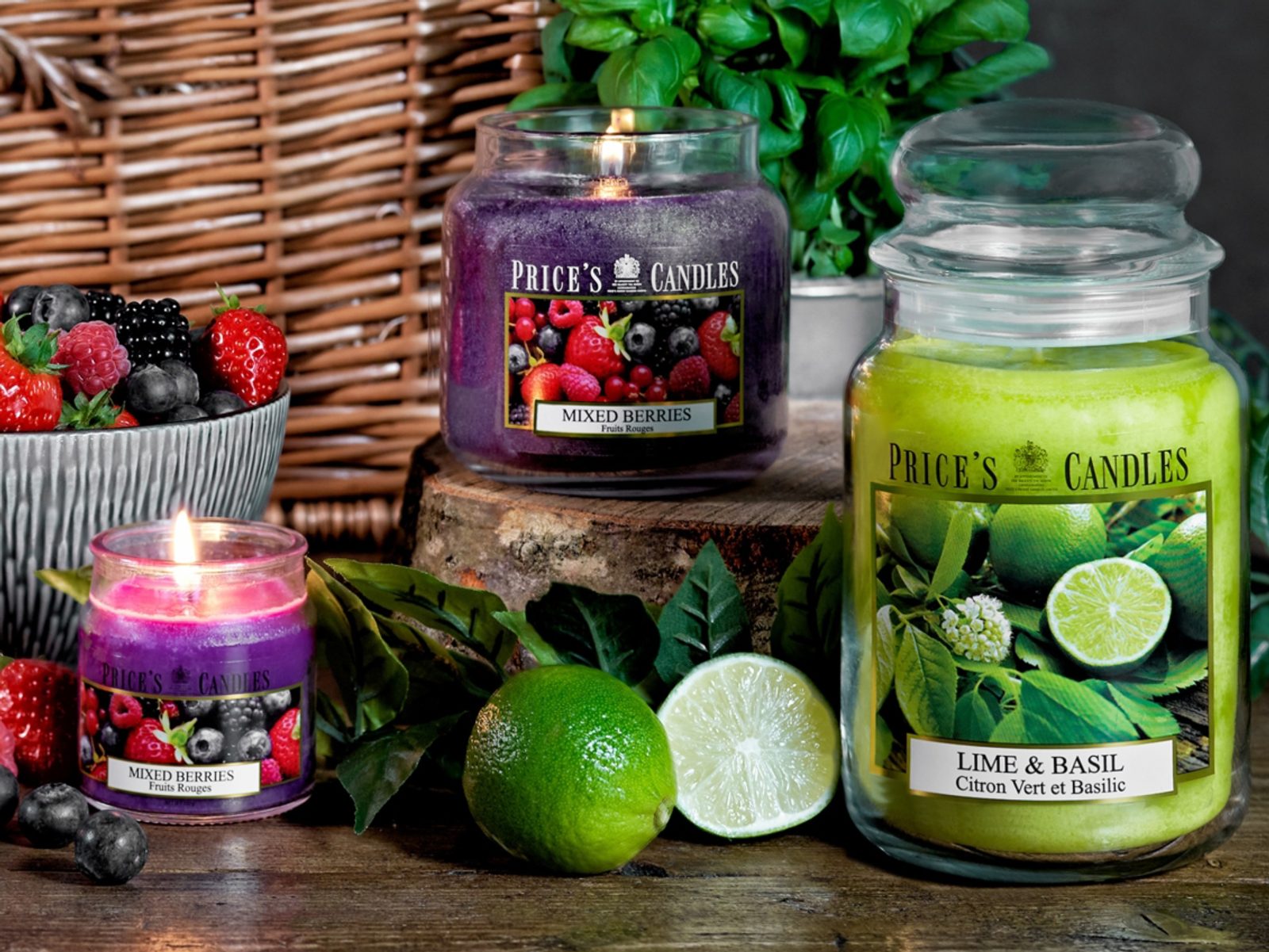 Candlemania.sk PRICE´S MIDI sviečka v skle Mixed Berries - horenie 90h Price´s Sviečky v skle ...