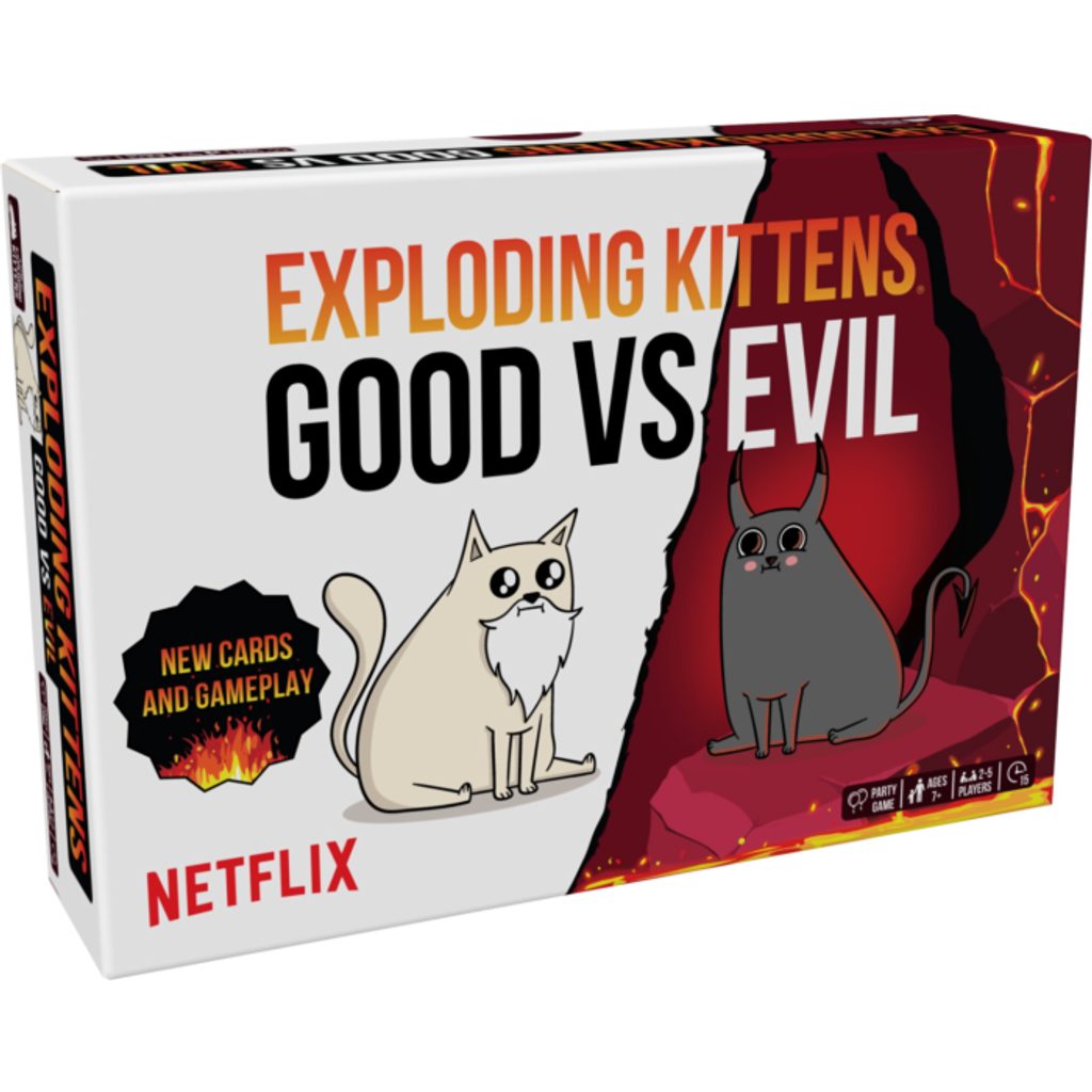 Board Game Exploding Kittens: Good Vs Evil X Netflix Card Party Game 7 ...