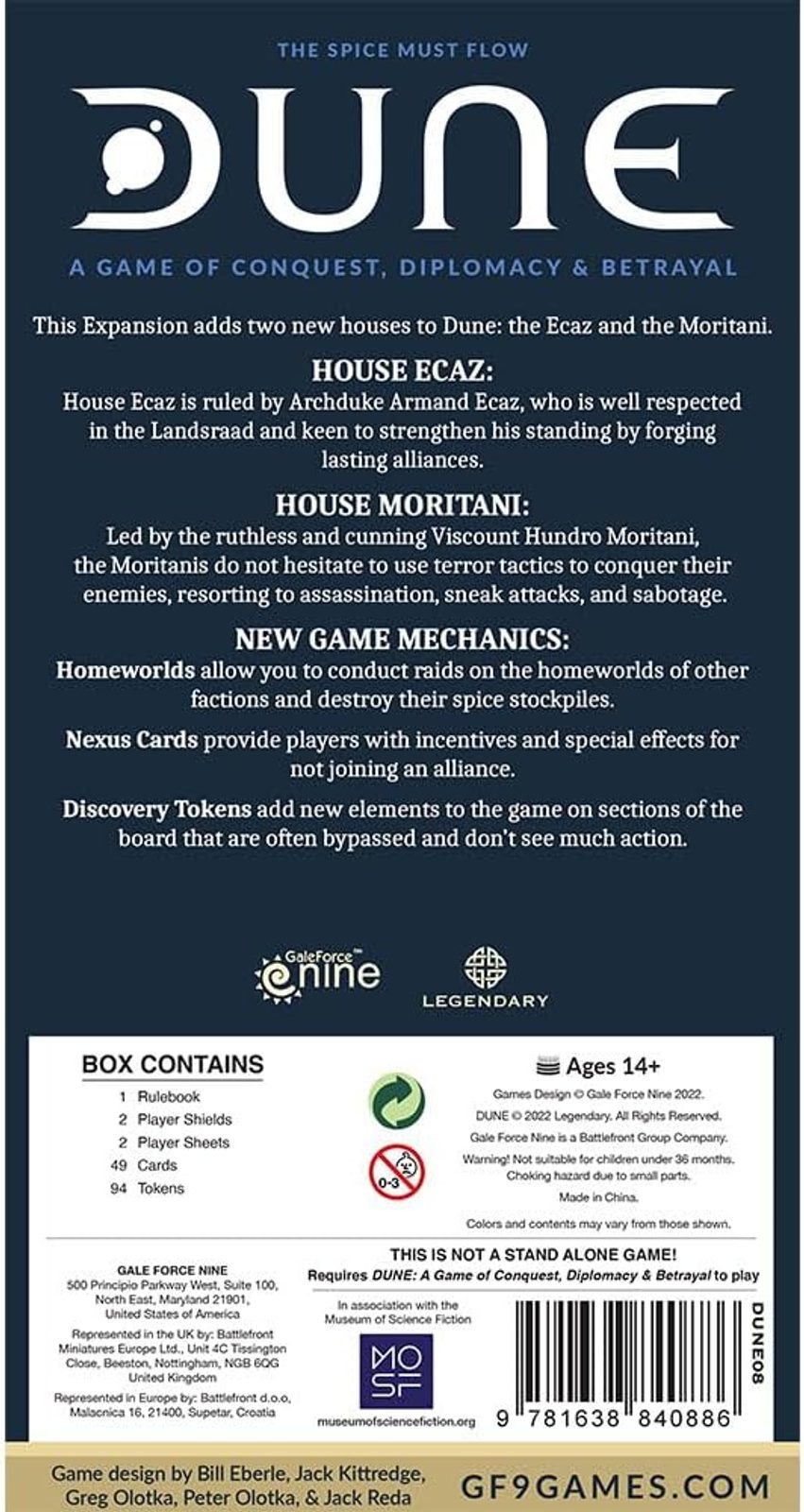 Dune - Ecaz & Moritani House Expansion | SVĚT-HER.CZ | Společenské ...