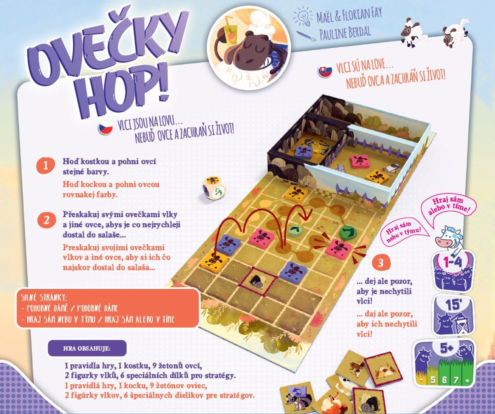 Ovečky Hop! | Spoločenské doskové hry SVET-HIER.SK | Hrajte sa!