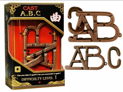 Hanayama Cast ABC - hlavolam | SVĚT-HER.CZ | Společenské deskové hry ...