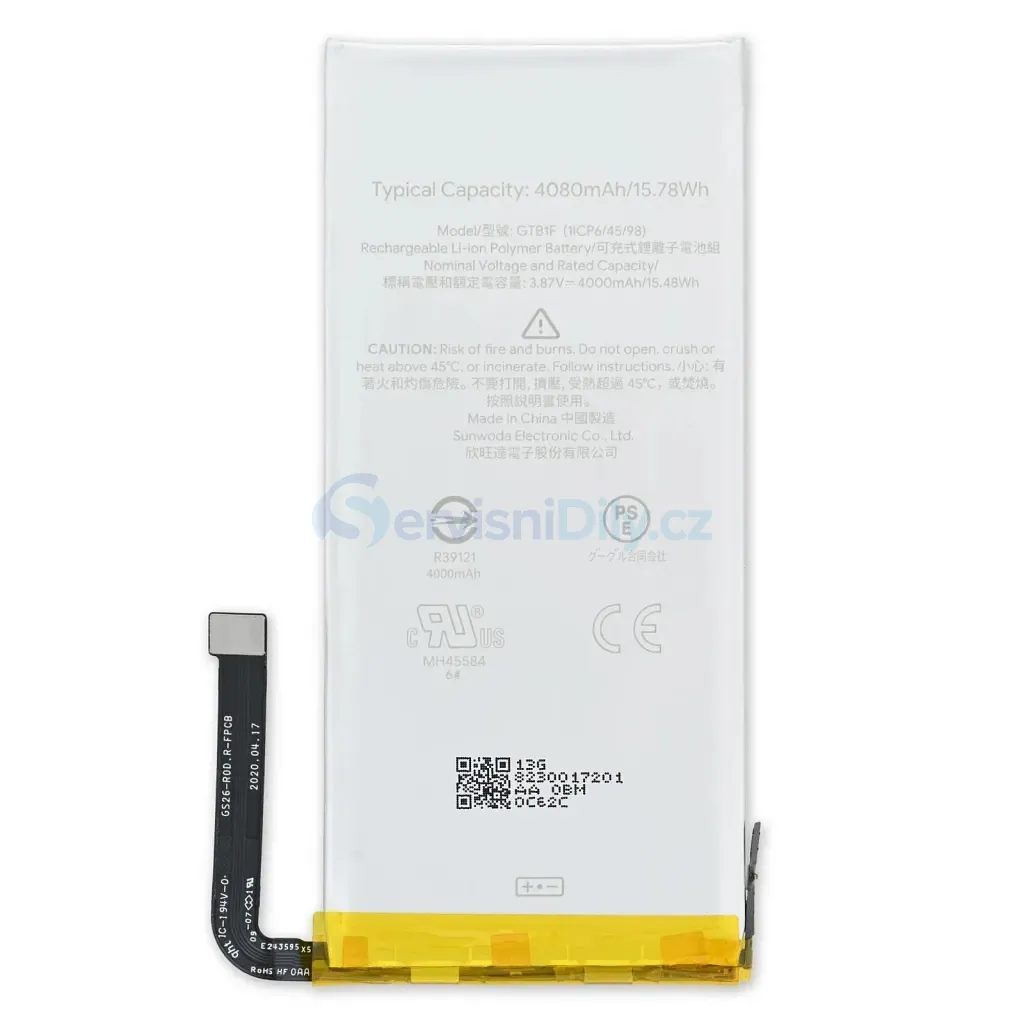 Baterie GTB1F pro Google Pixel 5 originální (Service Pack) - Pixel 5 ...