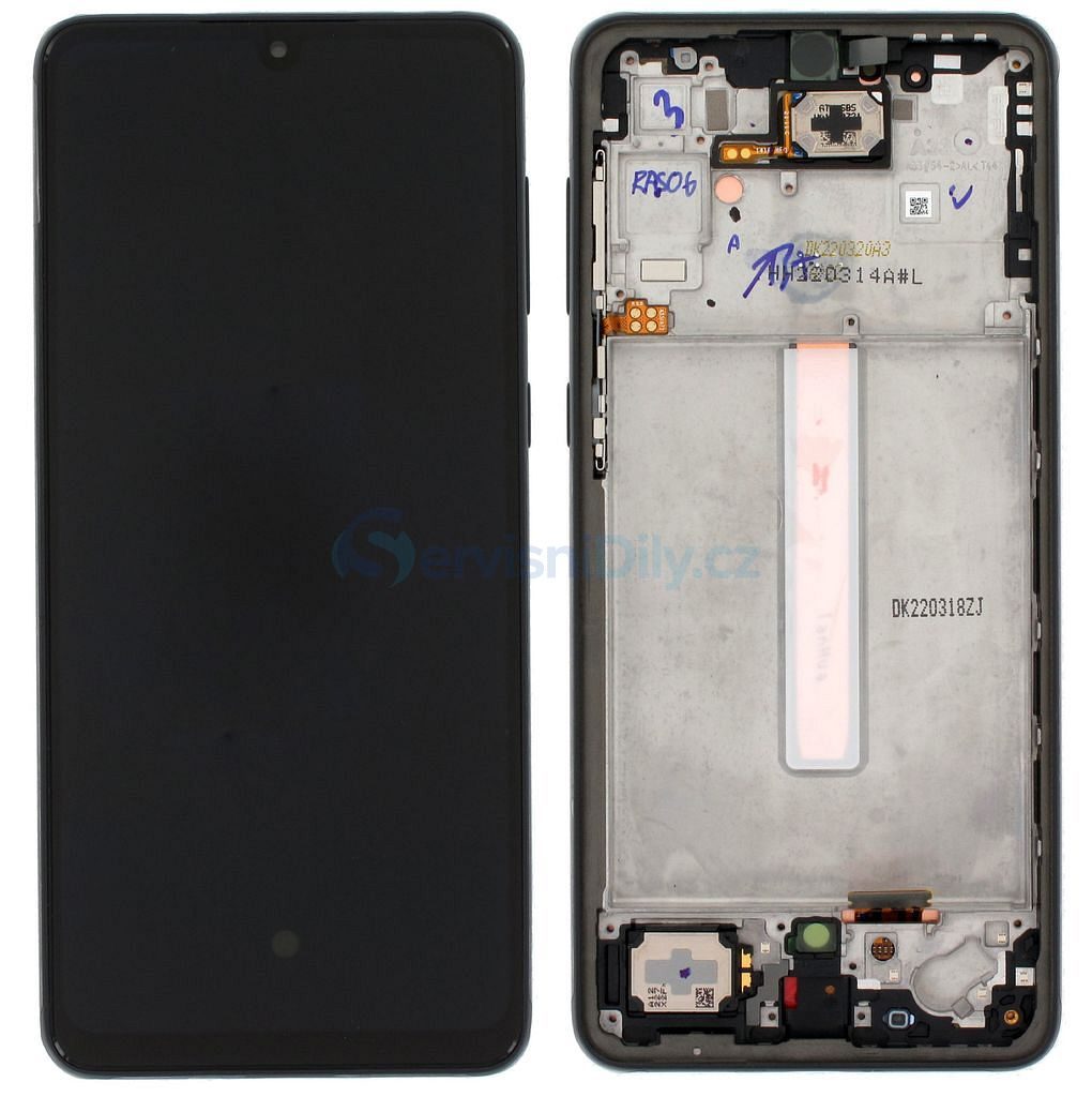 Samsung Galaxy A33 5G LCD touch screen digitizer with frame A336 (Service Pack) Black - A33 5G ...