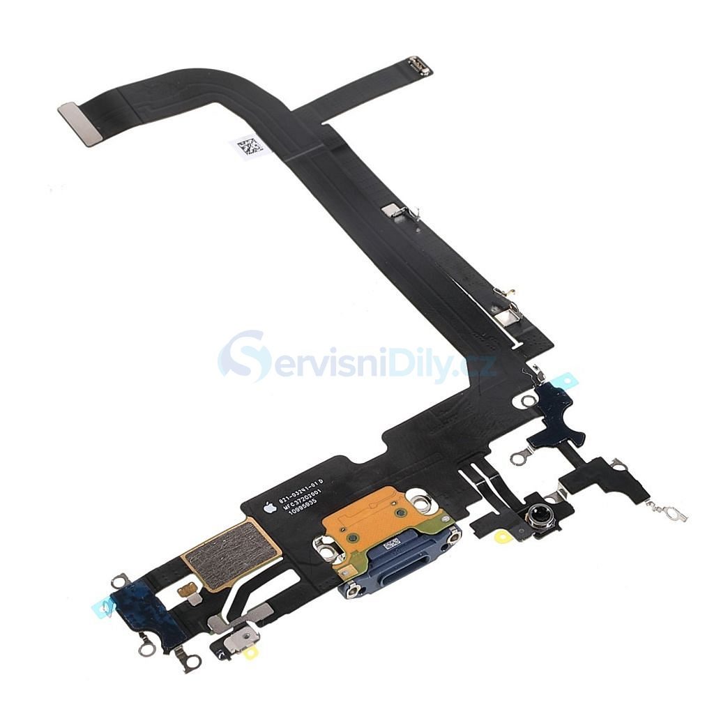 Apple iPhone 13 Pro Max flex kabel konektor nabíjení modrý OEM - iPhone ...