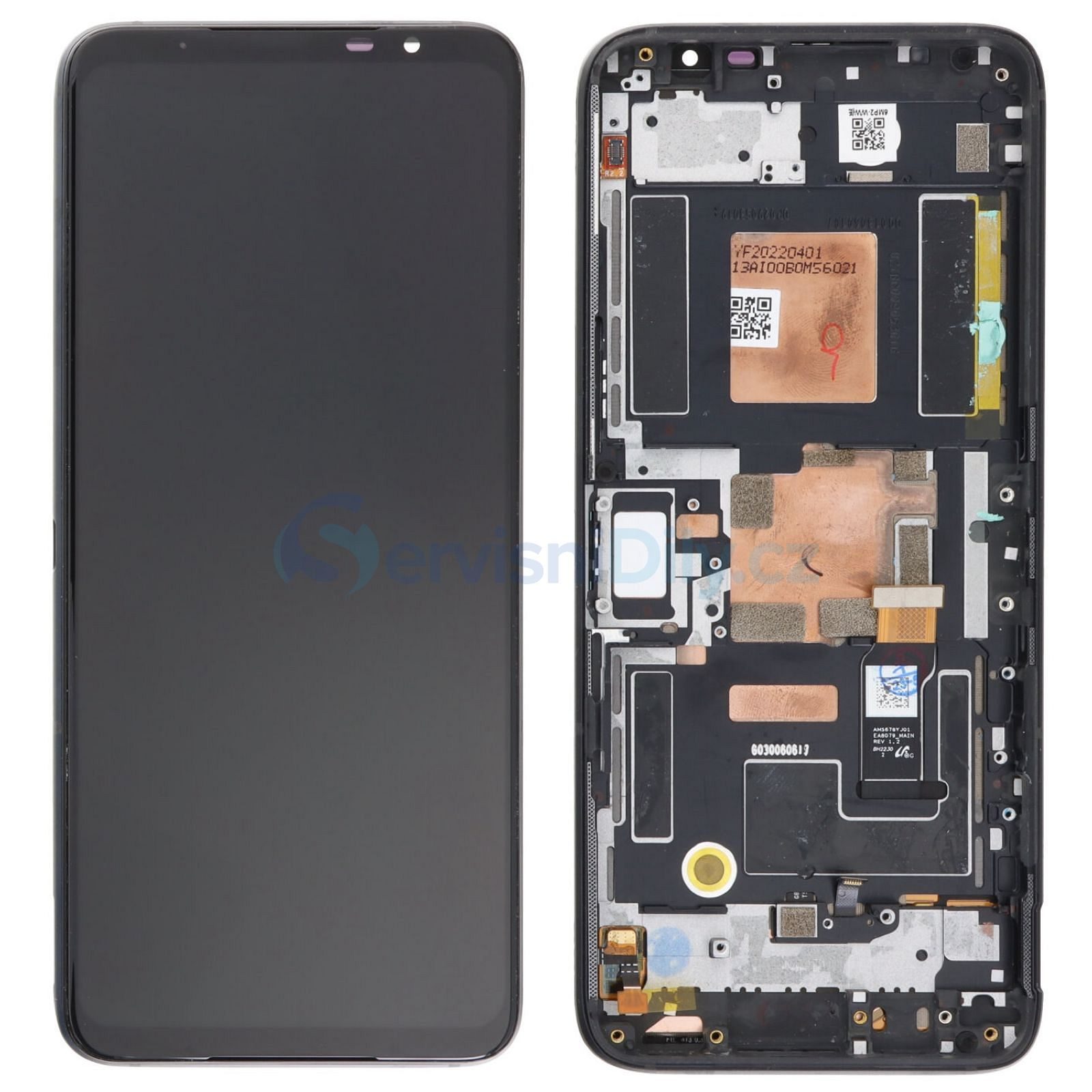 Asus ROG Phone 6/6 Pro LCD Display with Frame USED - Spare parts for ...