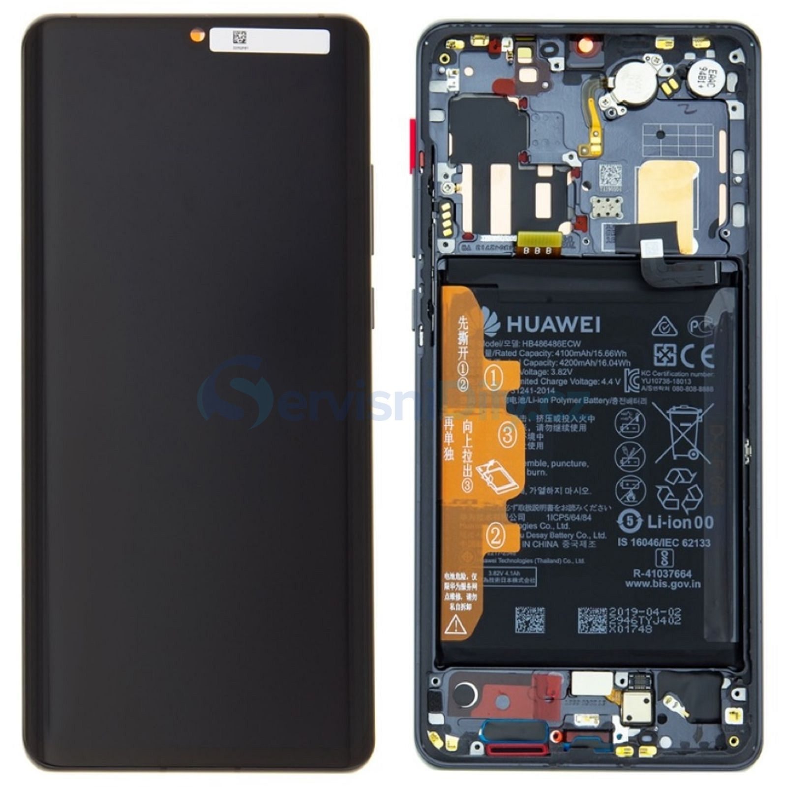 Huawei P30 Pro LCD displej dotykové sklo originální (Service Pack ...