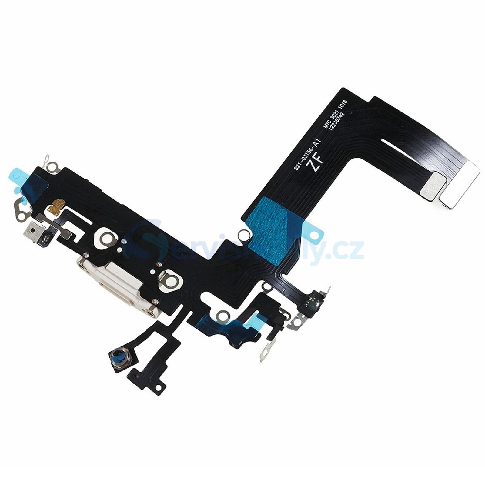 iPhone 13 mini Charging Port Connector Flex Cable - White - Spare parts ...