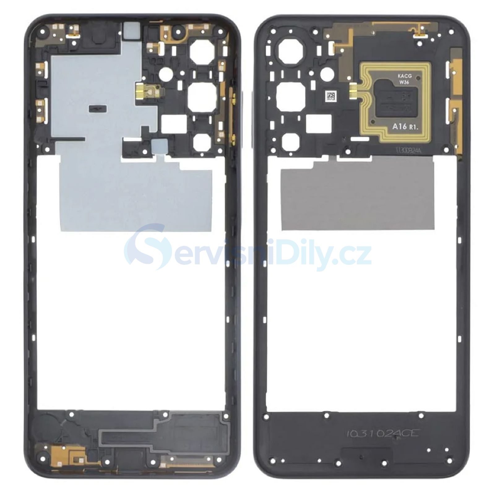 Samsung Galaxy A16 5G A166 Blue Middle Frame - Original Part - Spare ...