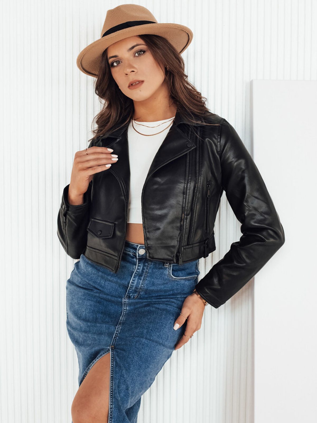 Divatos ökobőrdzseki Moltion - Legyferfi.hu