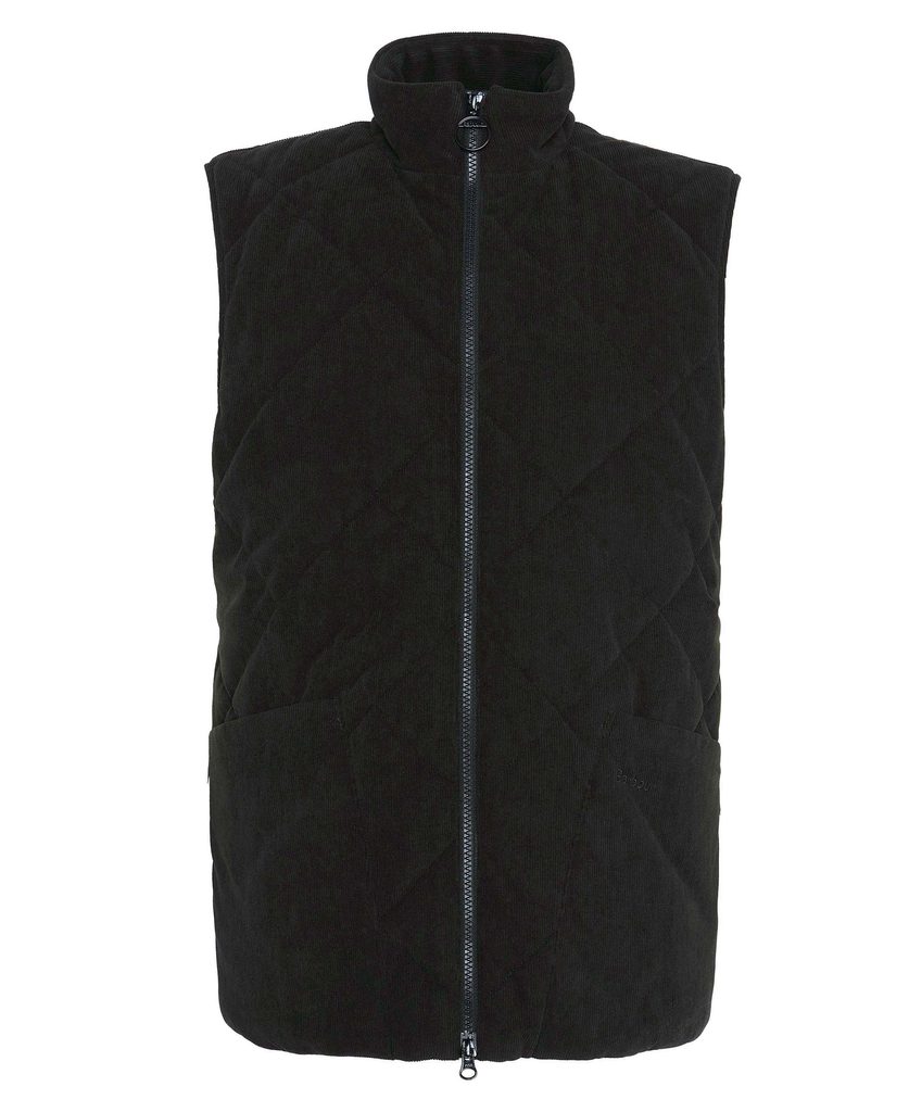 Gentleman Store - Barbour Cord Liddesdale Gilet — Classic Black - Barbour - Mellények - Kabátok ...