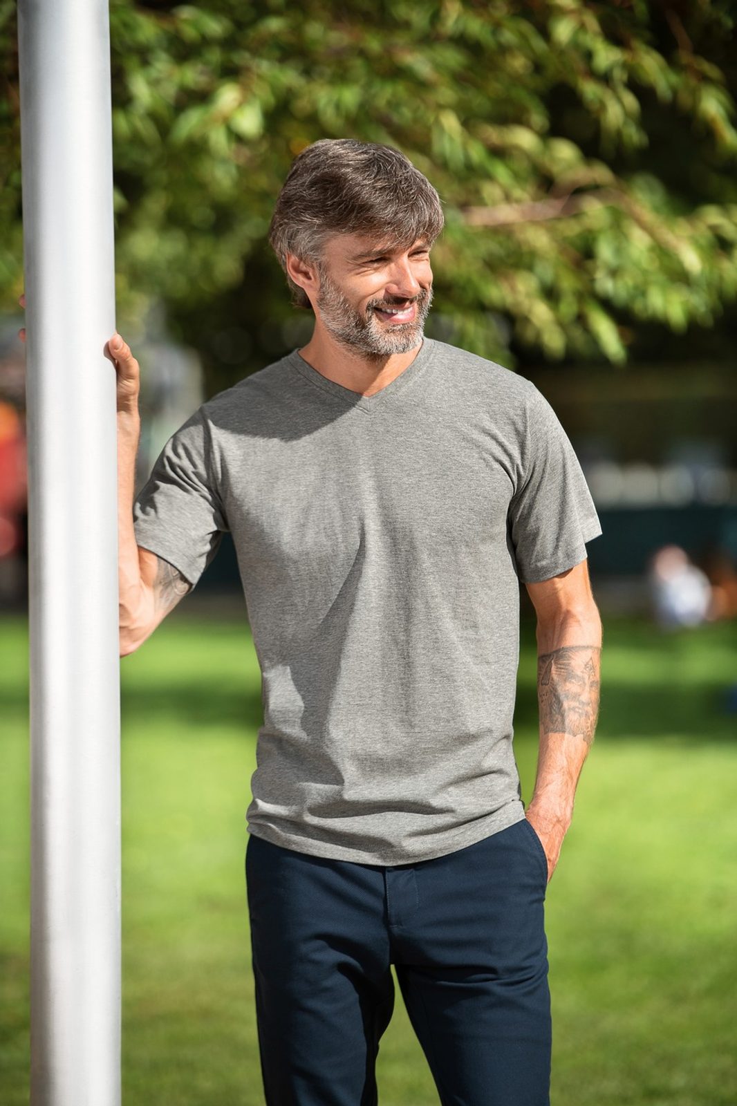Tričko Malfini Heavy V-neck - DobrýTextil.cz