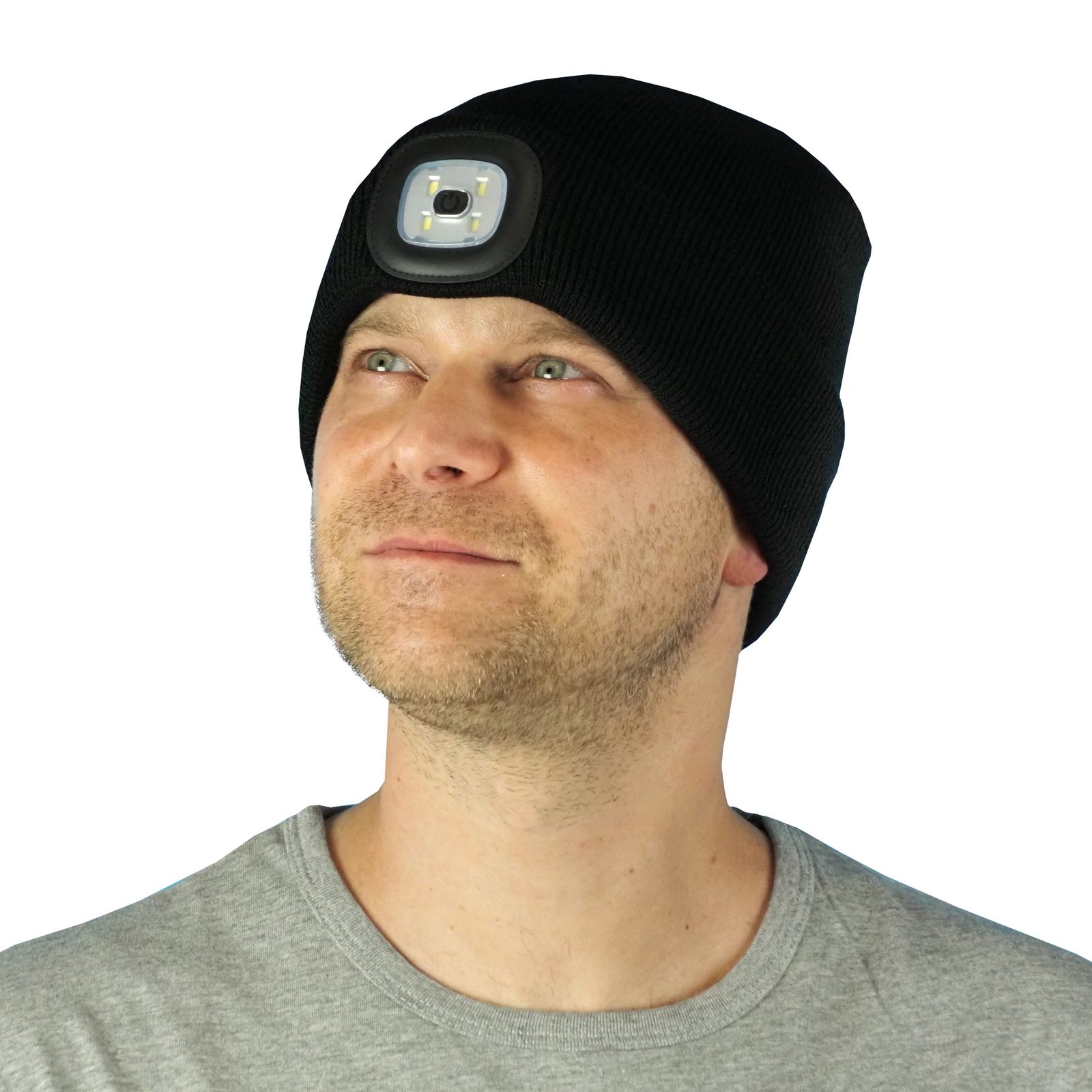 Pletená čepice s LED světlem - DobrýTextil.cz