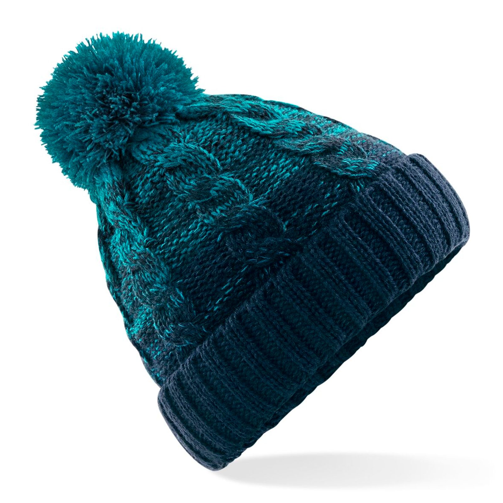 Fes tricotat cu pompon Ombre - Bontis.ro