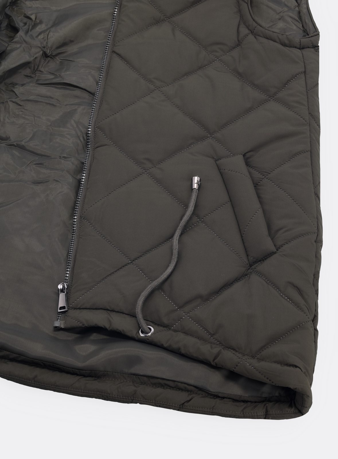 Dámska prechodná vesta tmavozelená - Vesty - MODOVO