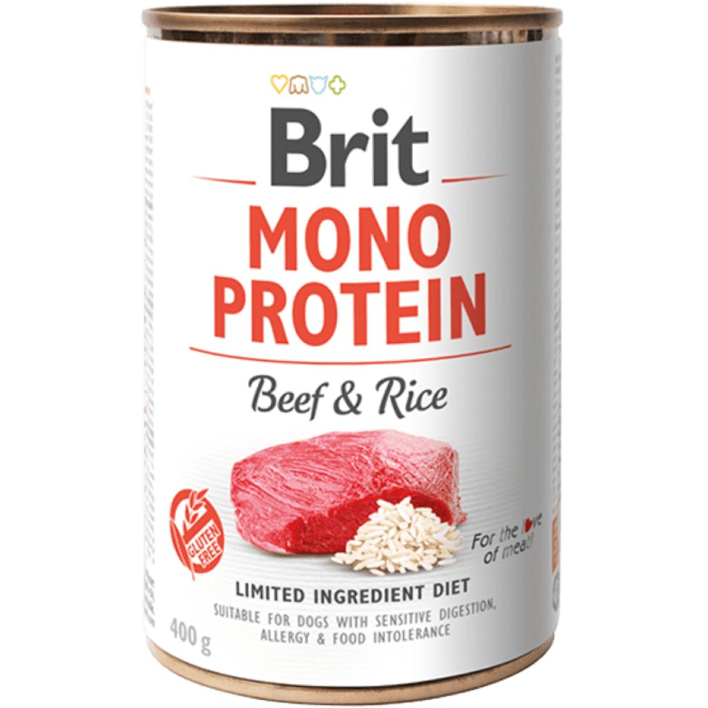 Brit konzerva Mono Protein Beef & Brown Rice 400 g - Konzervy a ...