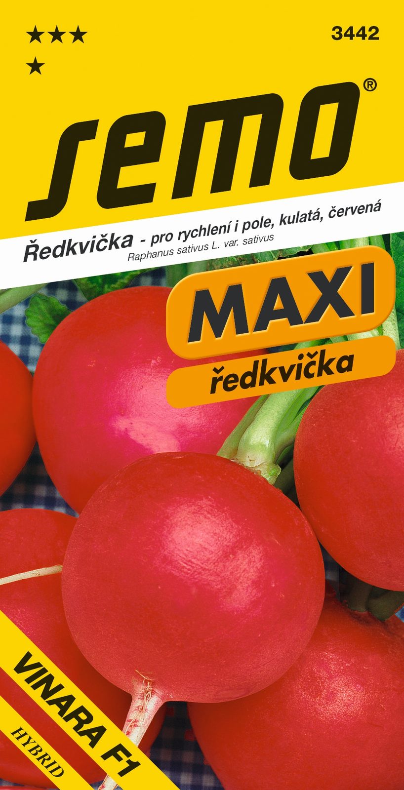 Radish Red - Vinara F1 Fast, Field 1.5g - MAXI Series - Semena - Garden ...