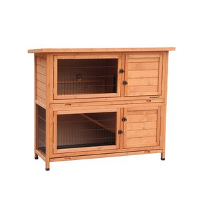 Two-Story Rabbit Hutch - PROMINENT SALLY - Prominent - Rabbit Houses ...