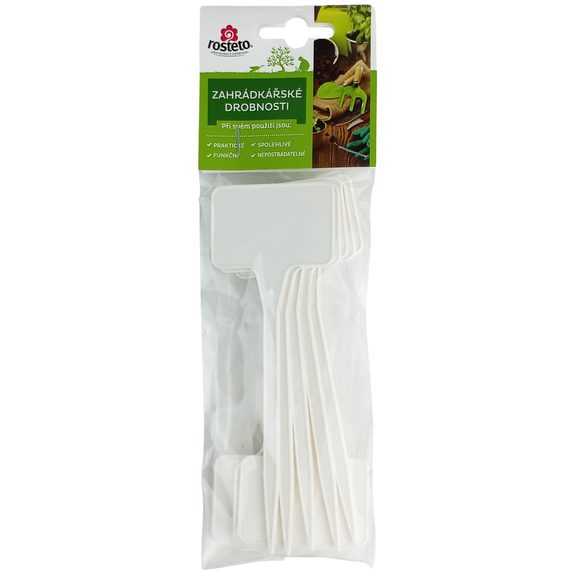 Plant Label Stake Rosteto SL 135 White 15x5.5x3.5 cm (Set of 10 ...