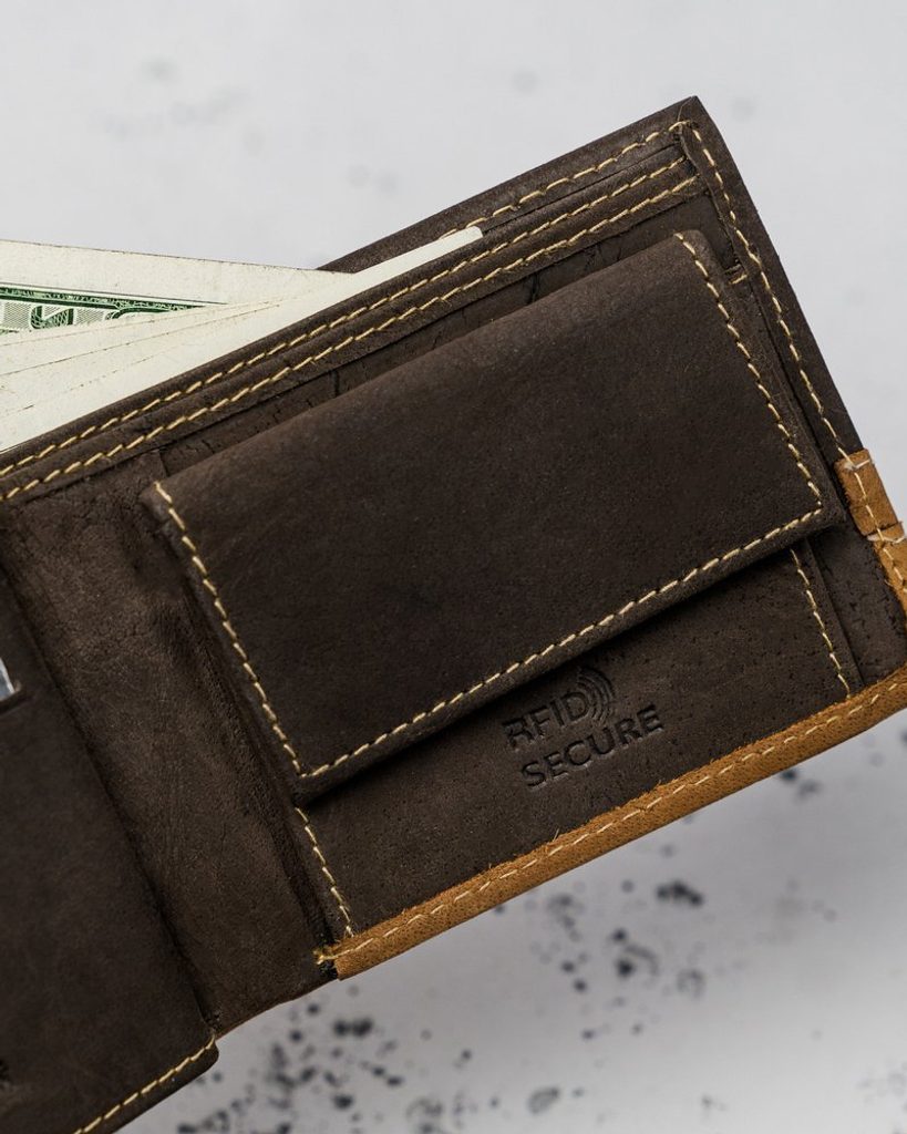 Čudovita rjava usnjena denarnica Wild - Pravimoski.si