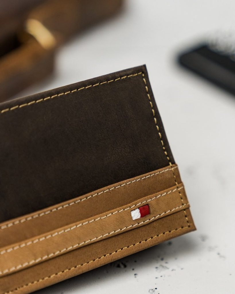 Čudovita rjava usnjena denarnica Wild - Pravimoski.si