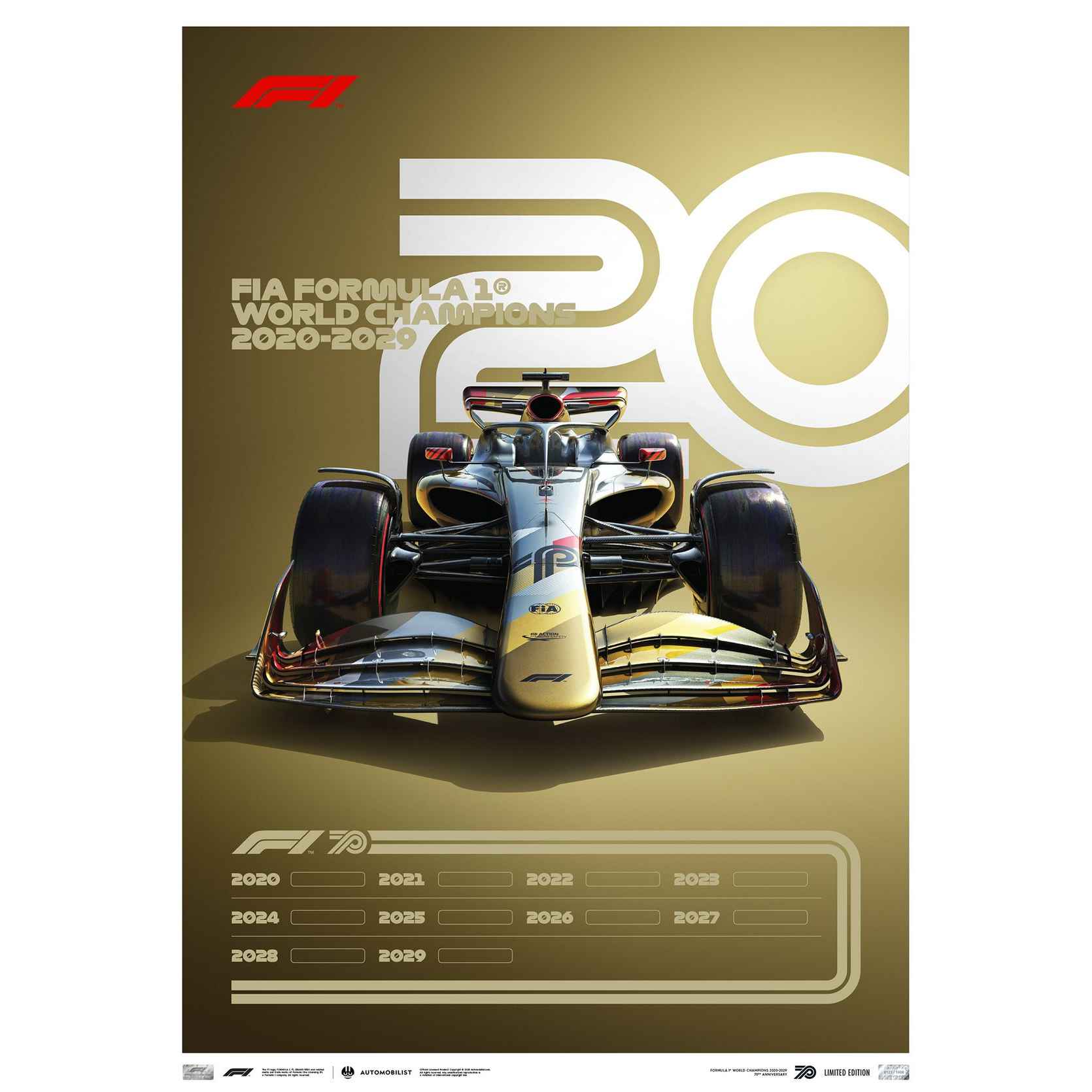 Automobilist - FORMULA 1® DECADES - 8 POSTERS, ONE GLORIOUS HISTORY ...