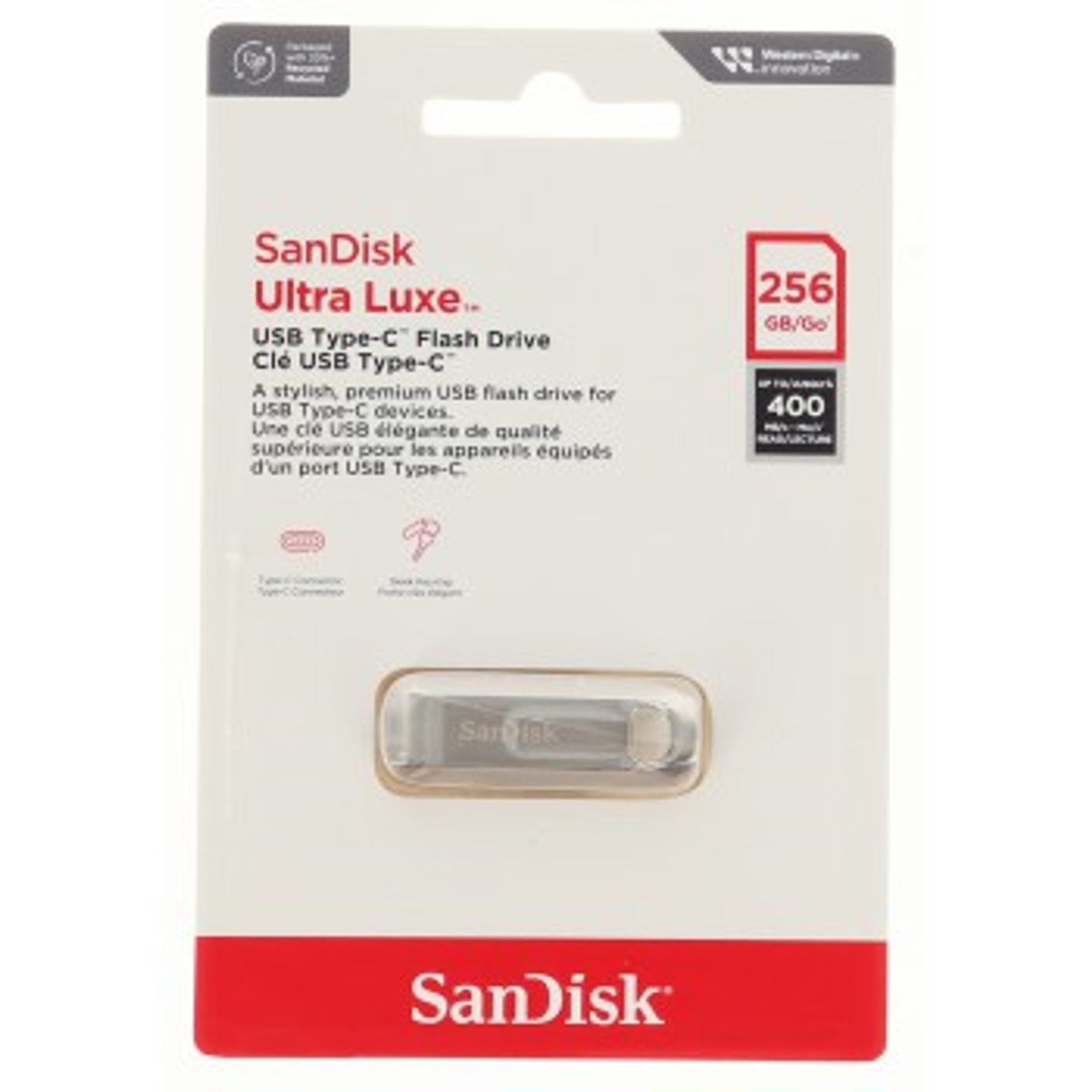 SanDisk Ultra Luxe USB Type-C 256 GB USB 3.2 Gen 1, metalický design ...