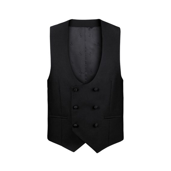 Charles Tyrwhitt Tuxedo Double Breasted Vest — Black - Charles Tyrwhitt - Garnitury - Odzież ...