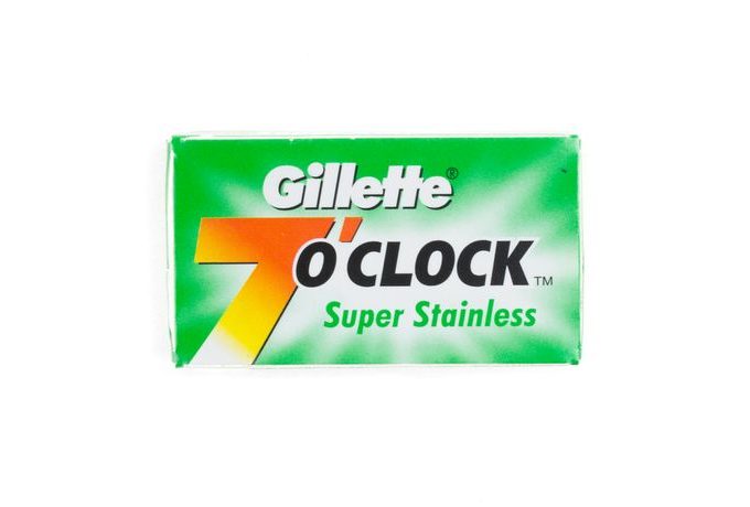 Gillette 7 O'Clock Super Stainless Double Edge Razor Blades (5 pcs ...