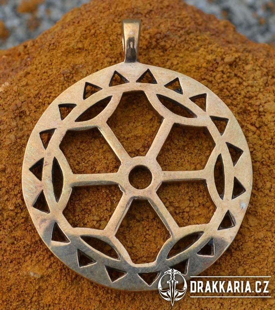 POHANSKÝ SYMBOL SLUNCE, bronzový talisman - Drakkaria.cz | Výroba ...
