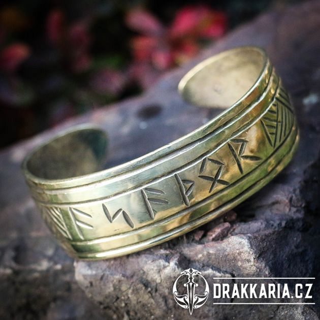 FIRIN mosazný náramek - Drakkaria.cz | Výroba šperků, kovaných a ...