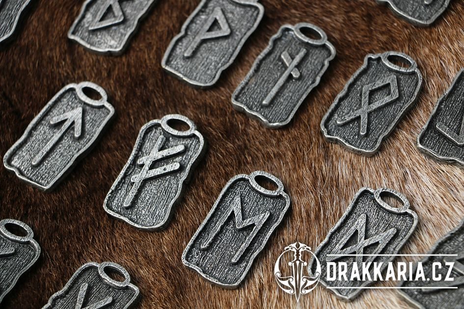 RUNY AMULETY - Futhark, sada, zinek - Drakkaria.cz | Výroba šperků ...