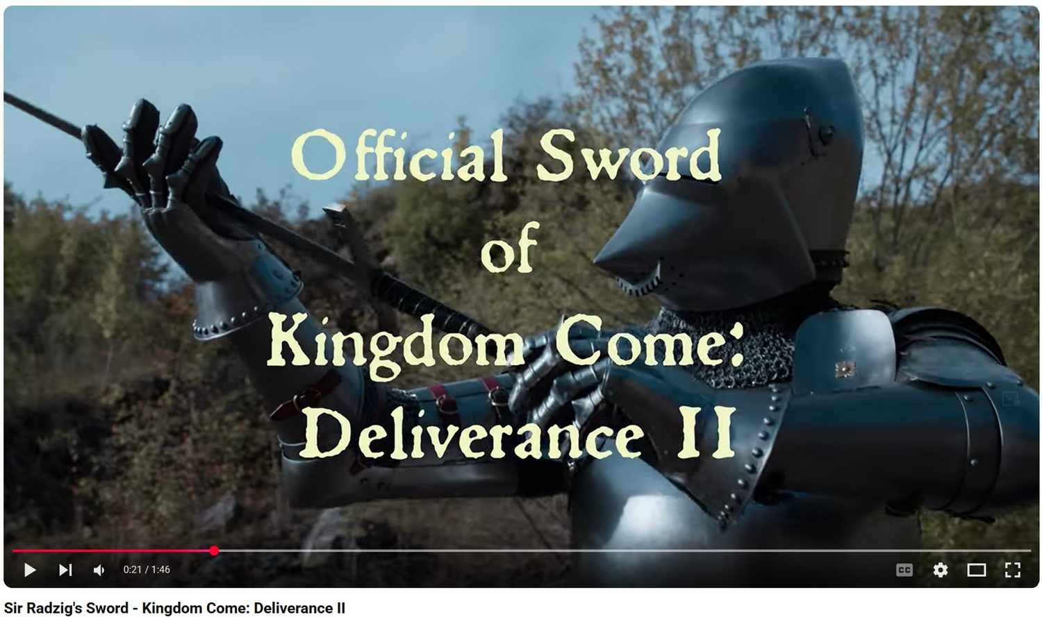 Sir Radzig's Sword – the official replica from Kingdom Come ...