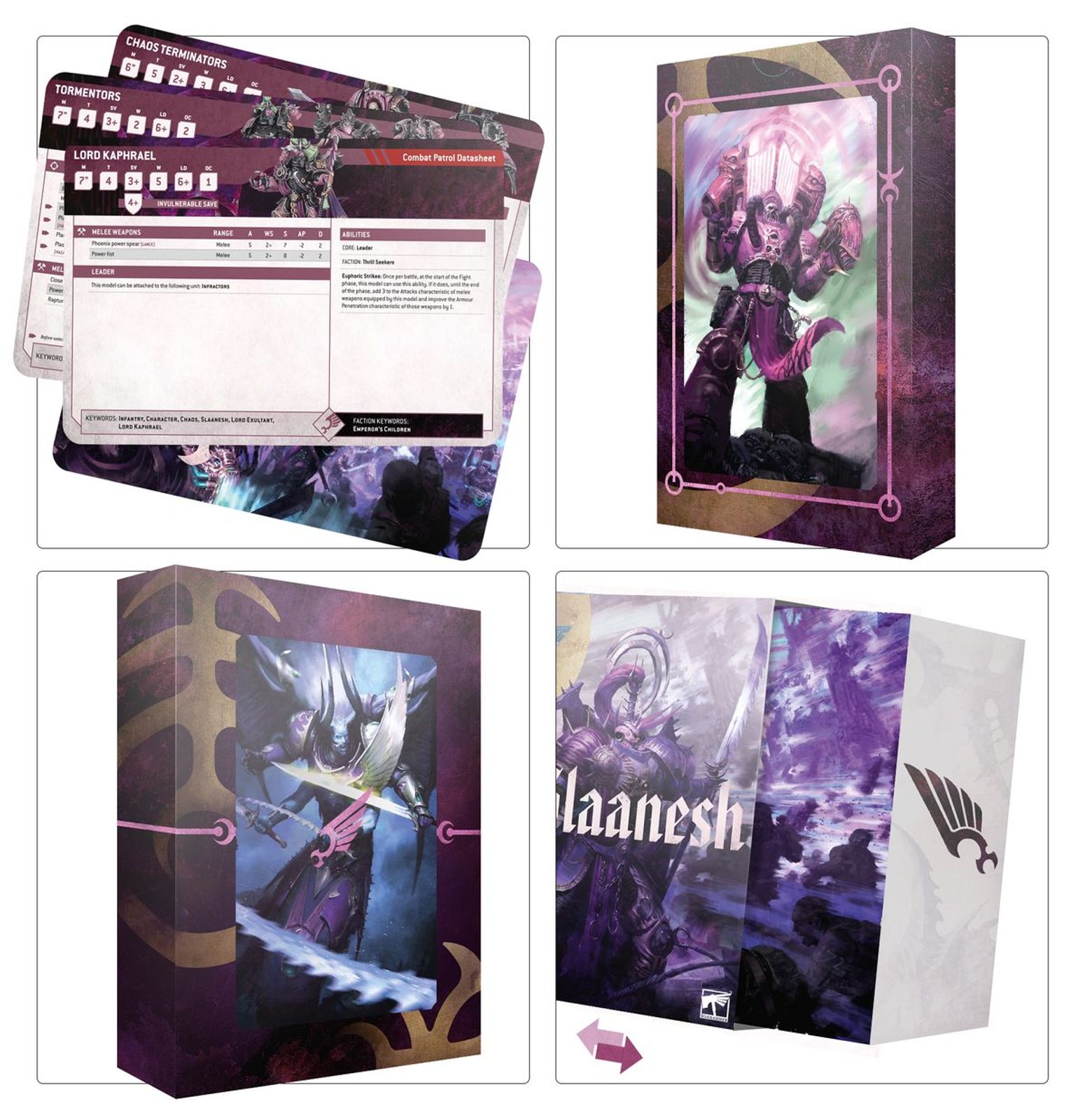 WARHAMMER 40K: CHAMPIONS OF SLANEESH - EMPEROR'S CHILDREN ARMY SET ...